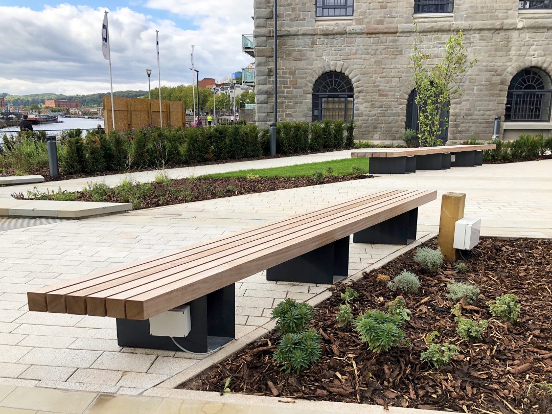 Exeter EX005L Bench - Benchmark Street Furniture